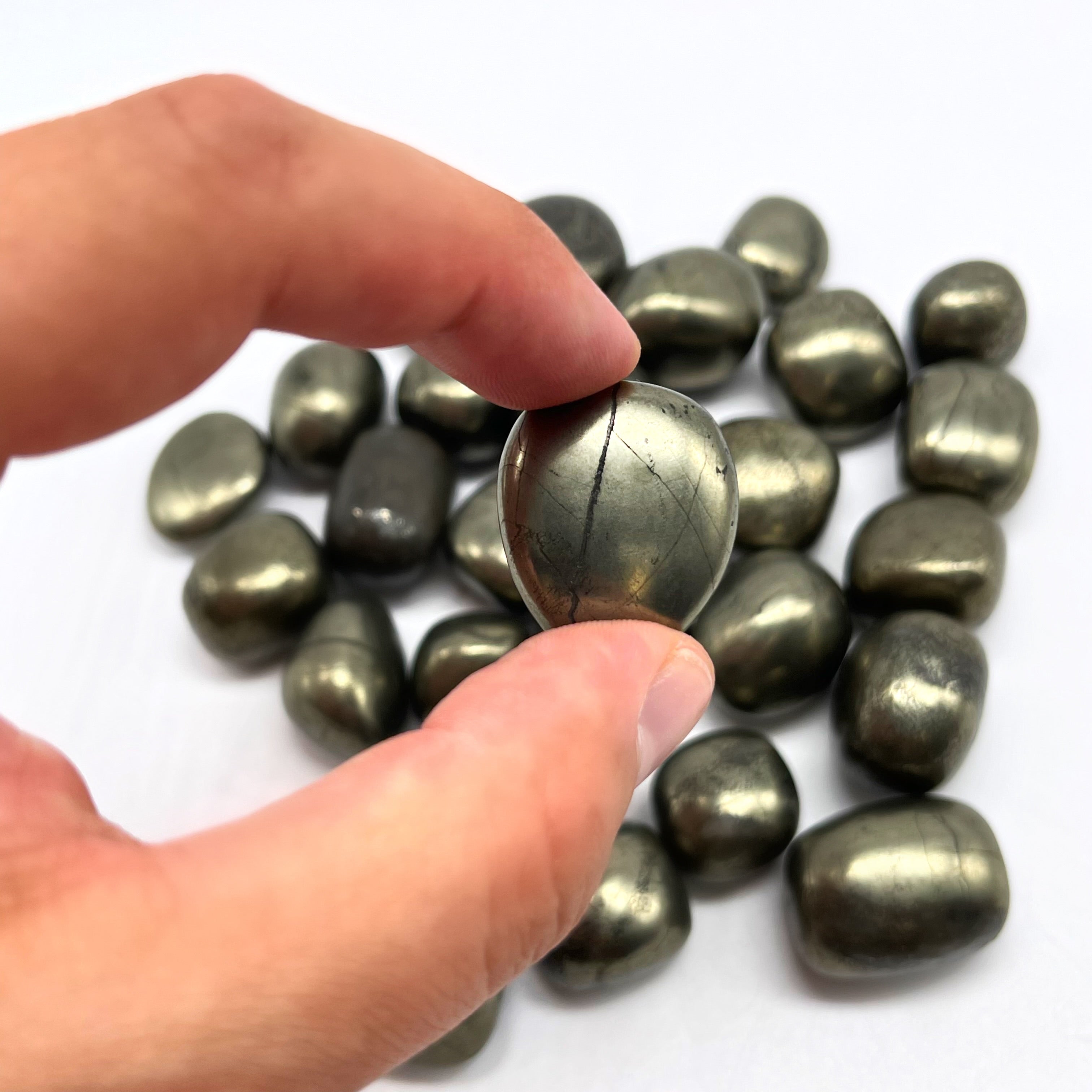 Pyrite Tumbles – Ruby's Healing Crystals