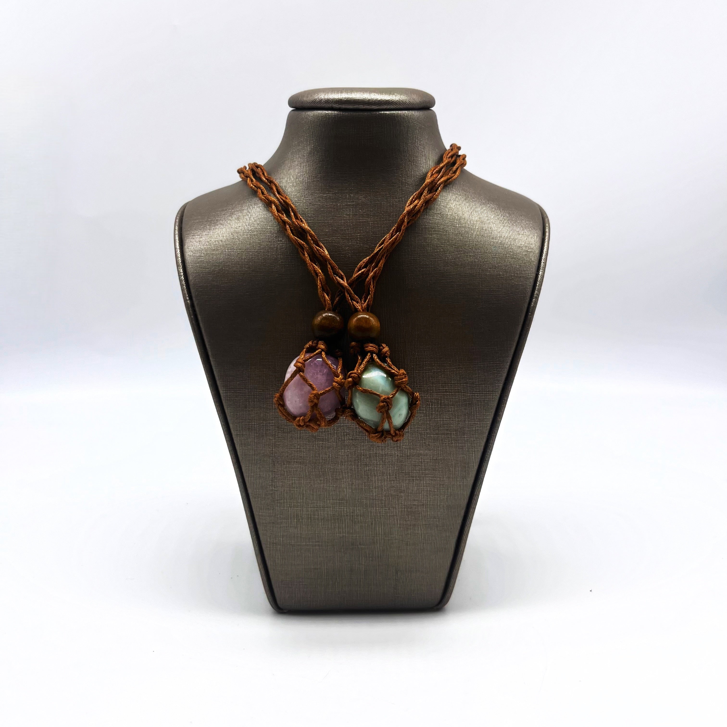 Adjustable Rope Cage Necklaces (Stone not Included) – Ruby's Healing ...